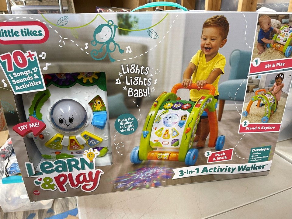 LITTLE TIKES LEARN & PLAY 3 IN 1 ACTIVITY WALKER - NEW SEALED BOX 50743640957| eBay
