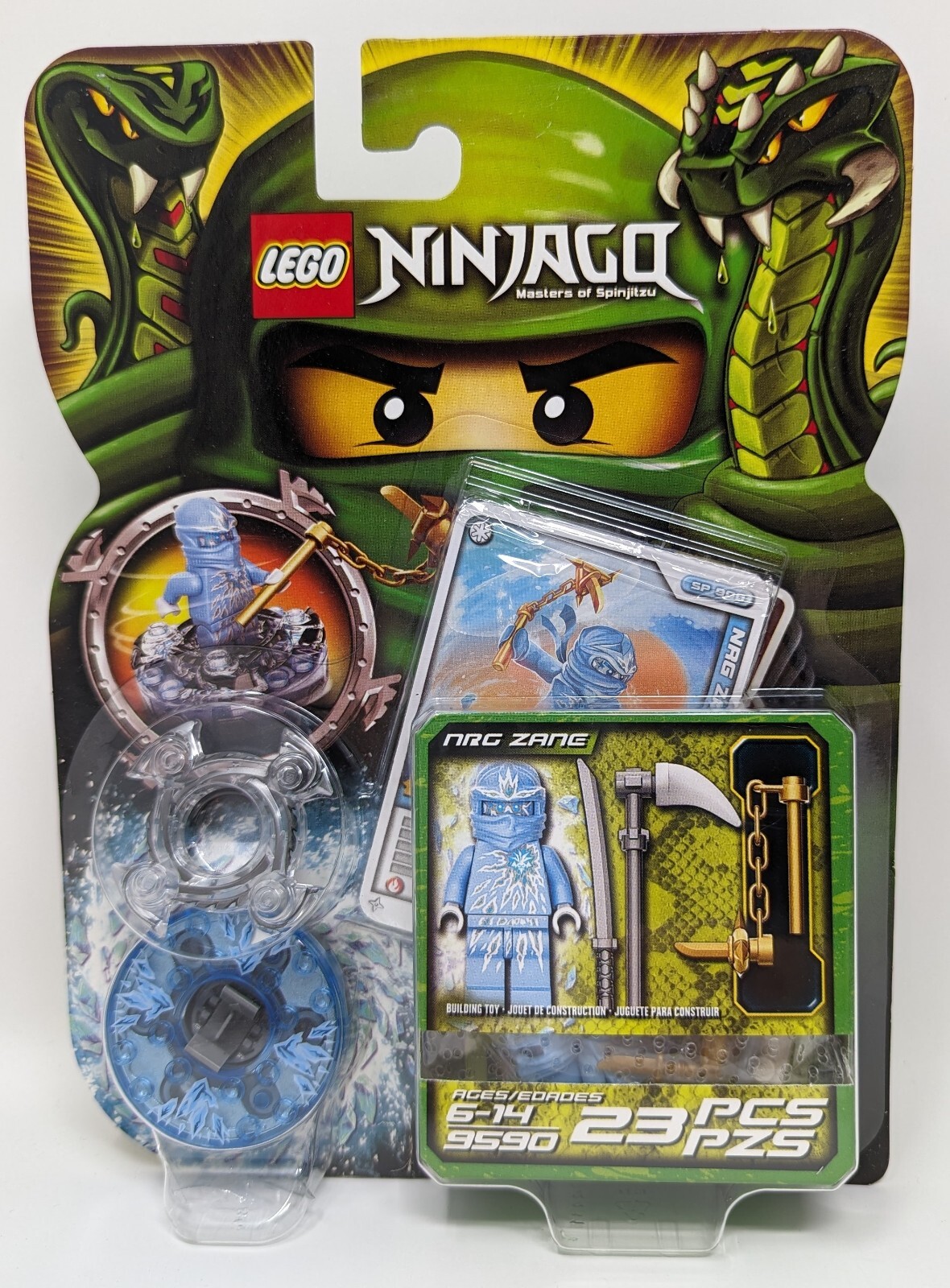 NEW SEALED* Lego Ninjago Masters of Spinjitzu NRG Zane 9590 Spinja ...