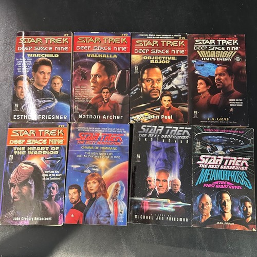 Star Trek Next Generation & Deep Space Nine 8 book lot collection ...