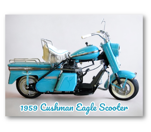1959 Cushman Eagle Scooter Retro Refrigerator Locker Tool Box Fridge ...
