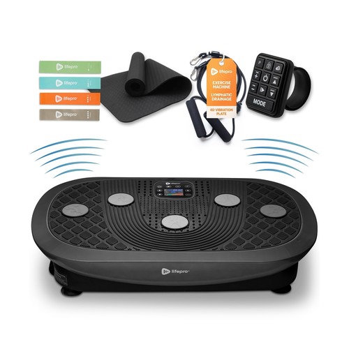 LifePro Rumblex Plus 4D Vibration Plate Exercise Machine -Triple Motor ...