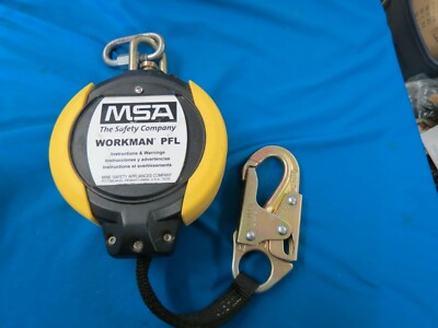 MSA WORKMAN PFL PERSONAL FALL LIMITER 12' LINE130-300 LB | eBay