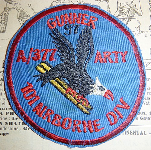 Patch - DOOR GUNNER - 377th FIELD ARTILLERY - 101st AIRBORNE, Vietnam ...