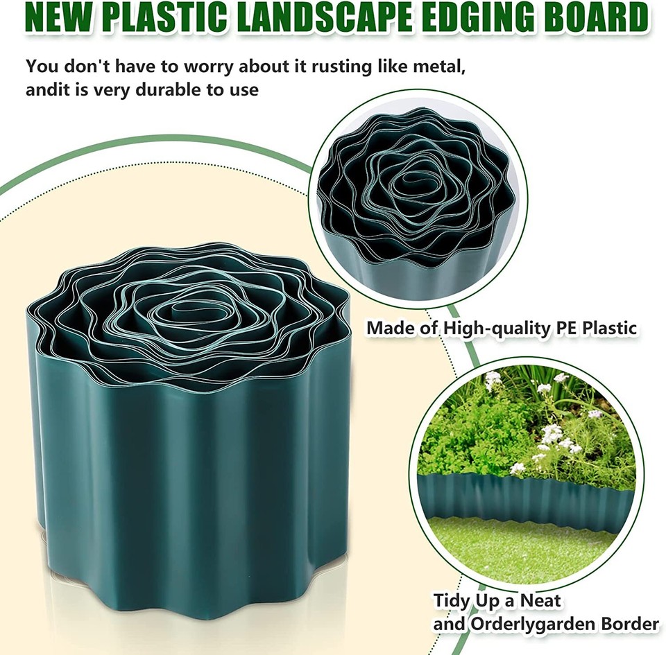 30ft Garden Landscape Edging Border Lawn Edging Border Fence Yard ...