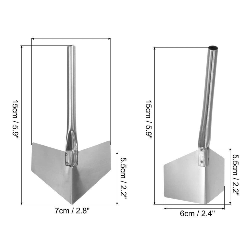 2Pcs Silver Drywall Corner Tool Set External and Internal Corner Trowel ...