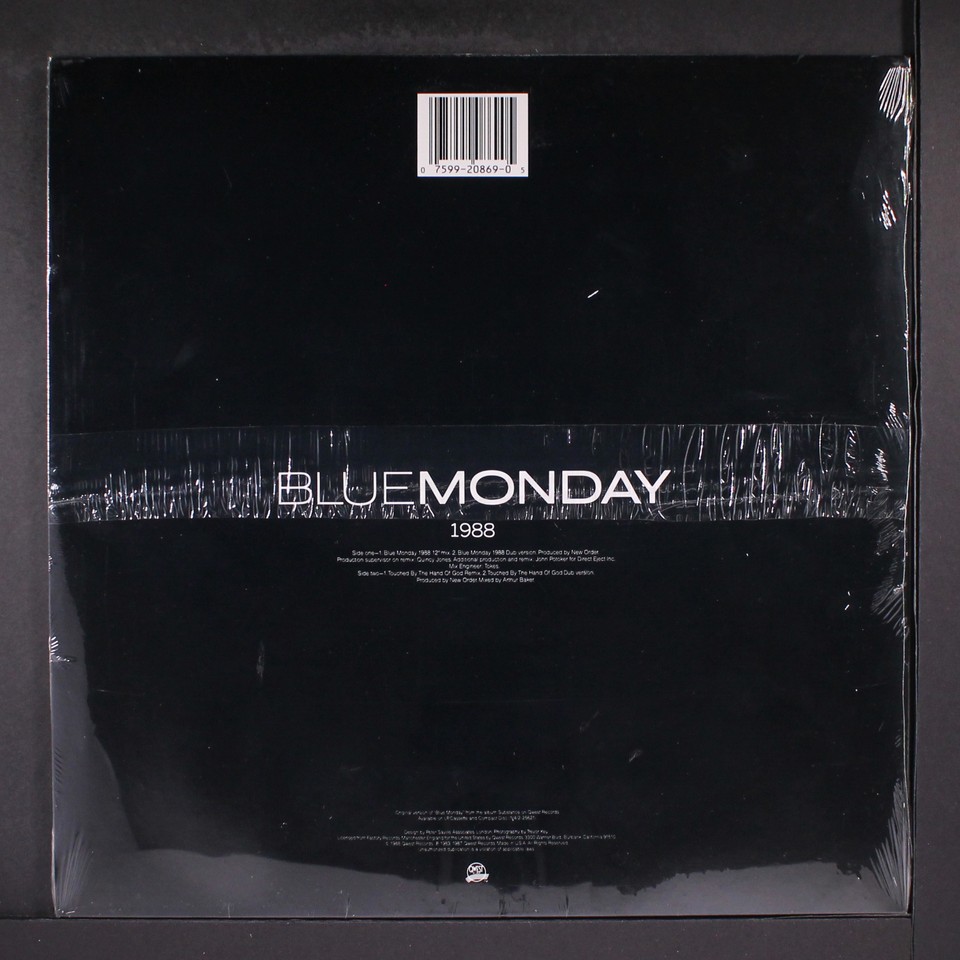 NEW ORDER: blue monday 1988 QWEST 12" Single 33 RPM Sealed | eBay