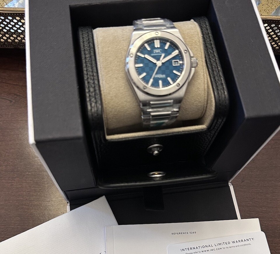 IWC Ingenieur Aqua Green Dial Automatic 40mm IW328903 NEW | eBay