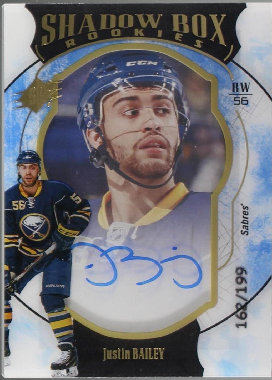 2016-17 SPx - Shadow Box Rookies Justin Bailey #58 Blue Autographs /199 ...