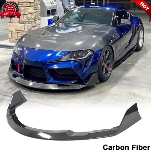 For Toyota Supra GR A90 MK5 GR 2019-2024 CARBON FIBER Front Bumper Lip ...