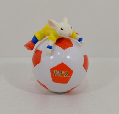 RARE 2002 Stuart Little 2 Soccer Ball 3.25" Wendy's Movie Action Figure ...