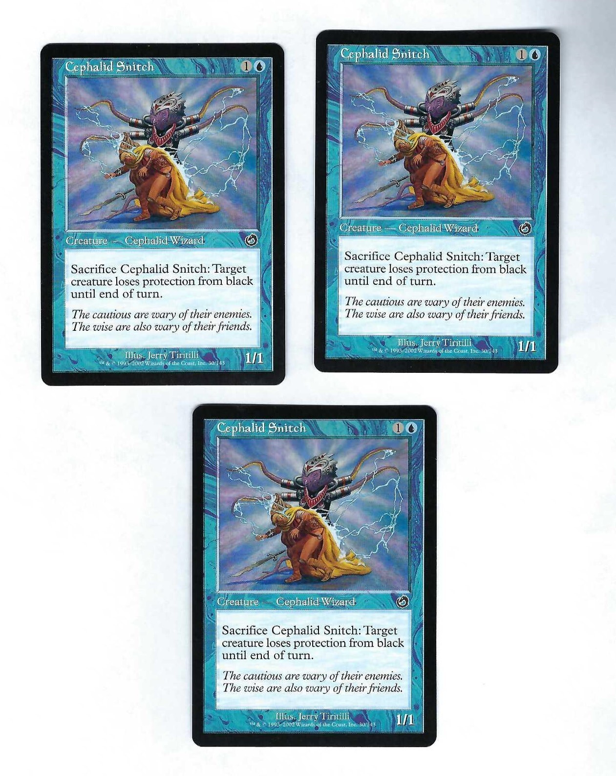 3x Cephalid Snitch - Torment - Magic The Gathering | eBay