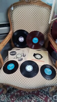 8 Vintage national Hollywood recording disc recordio disc Lot Untested ...