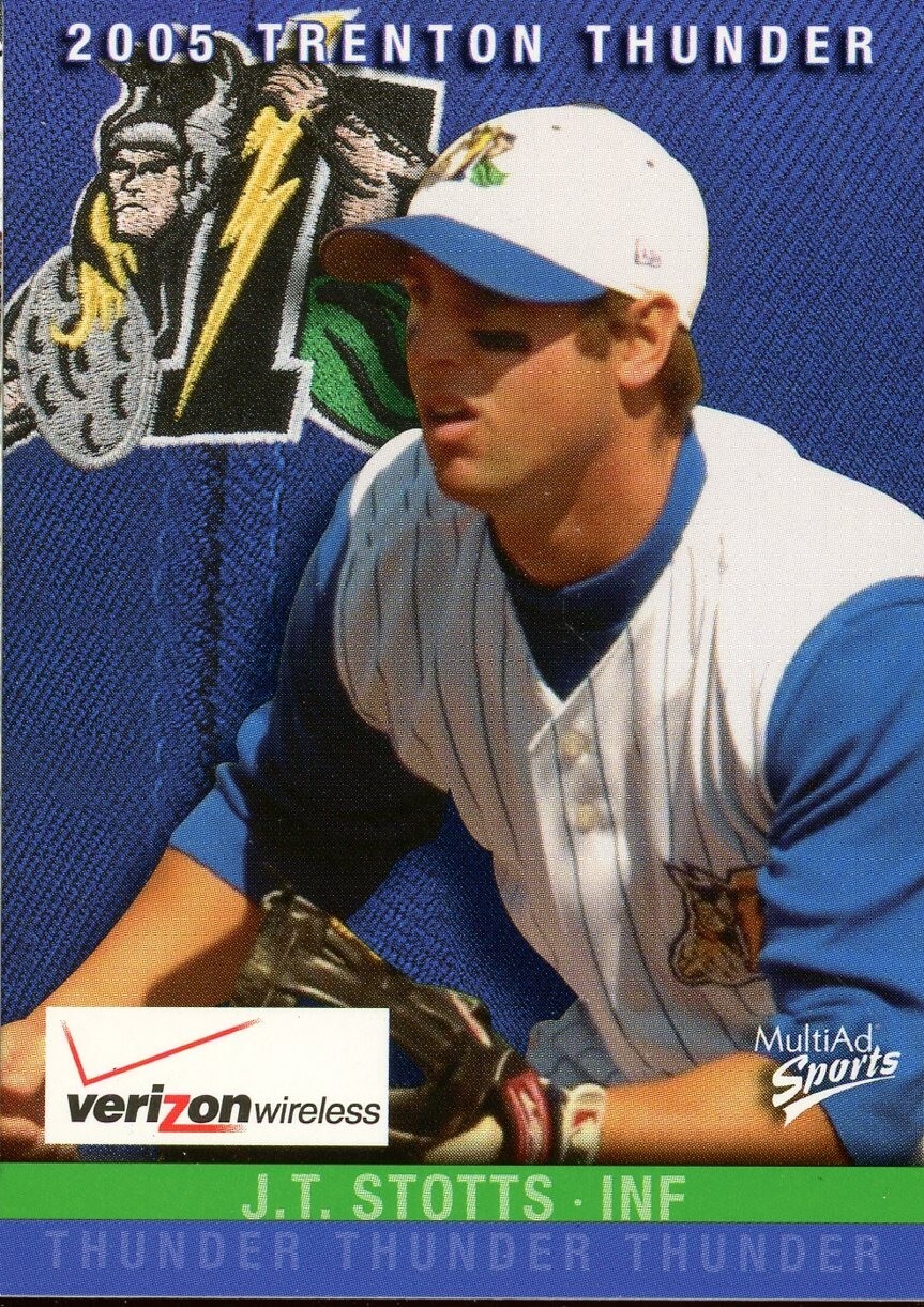 2005 Trenton Thunder JT STOTTS RC YANKEES ATHLETICS A'S PANORAMA CITY ...
