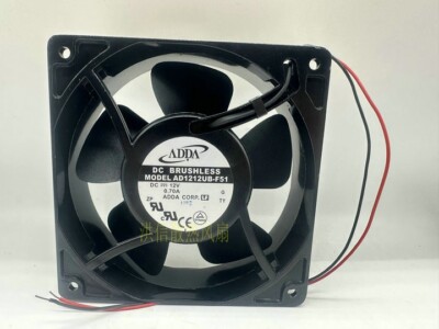1 pcs ADDA Fan AD1212UB-F51 DC12V 0.70A 12038 12cm 2 wire metal frame ...