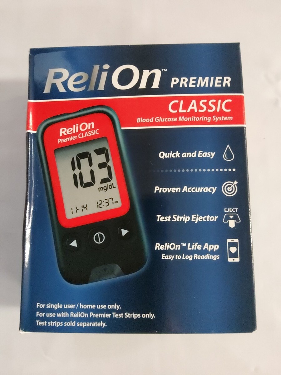 Walmart Blood Sugar Monitors ReliOn (Wal Mart) Prime Blood Glucose