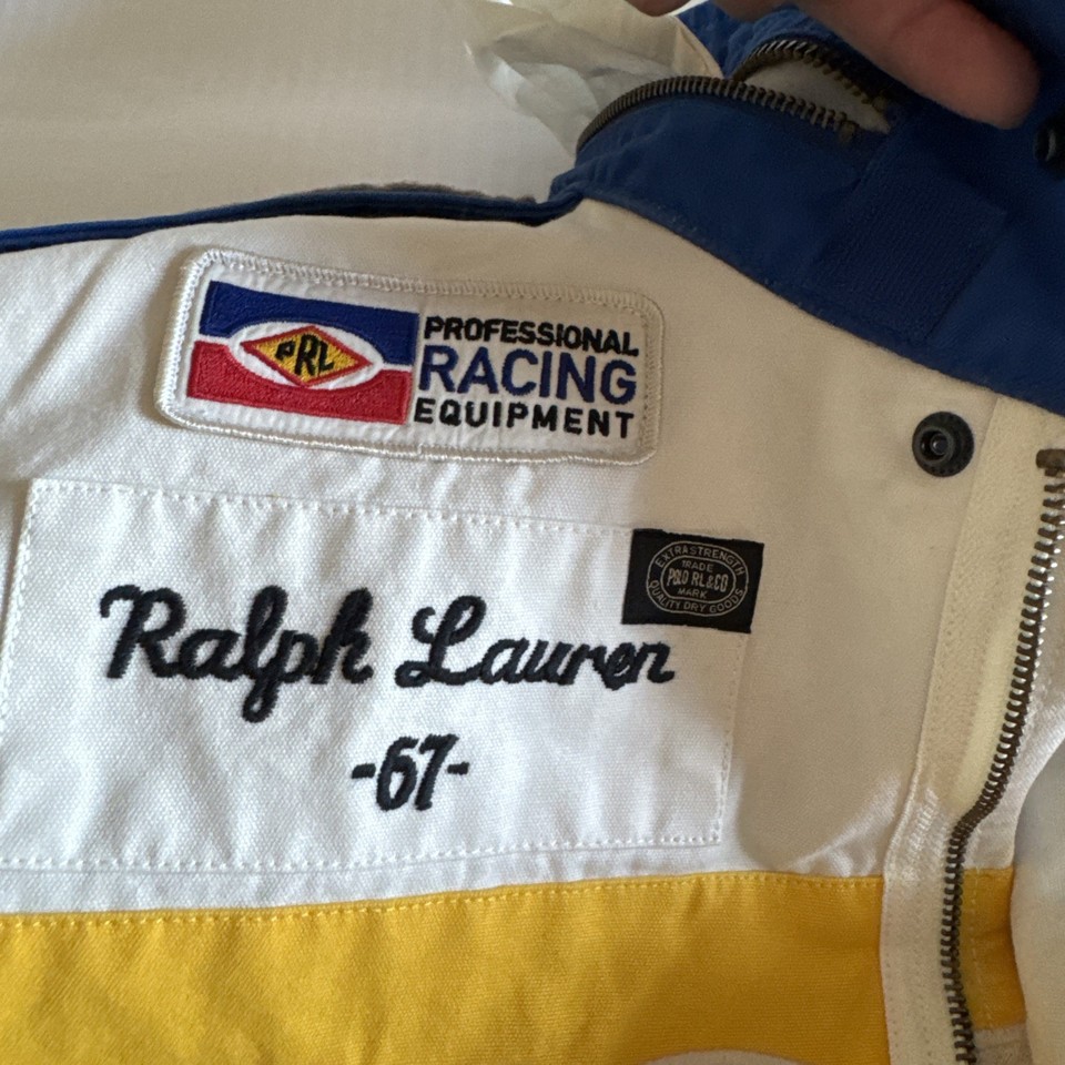 NWT Polo Ralph Lauren Women's USRL NASCAR Multicolor Canvas Racing ...