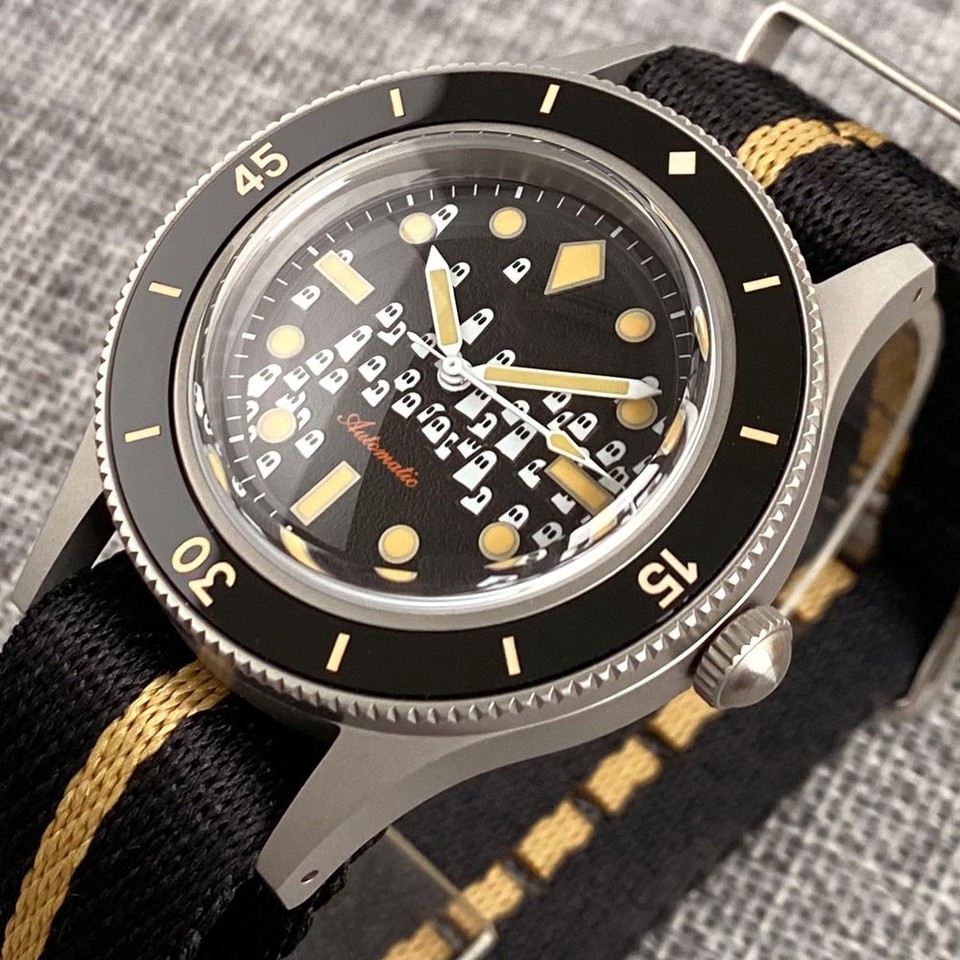 Super Lume Ghost Dial Vintage 20BAR Diver NH35 Automatic Watch Men ...