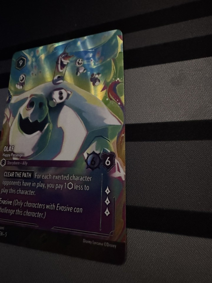 Disney Lorcana enchanted Shimmering Skies Olaf Happy Passenger | eBay