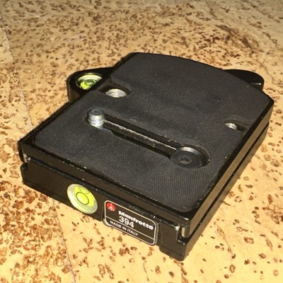 Manfrotto 394 Low Profile Quick Release Adapter with 410PL Plate | eBay
