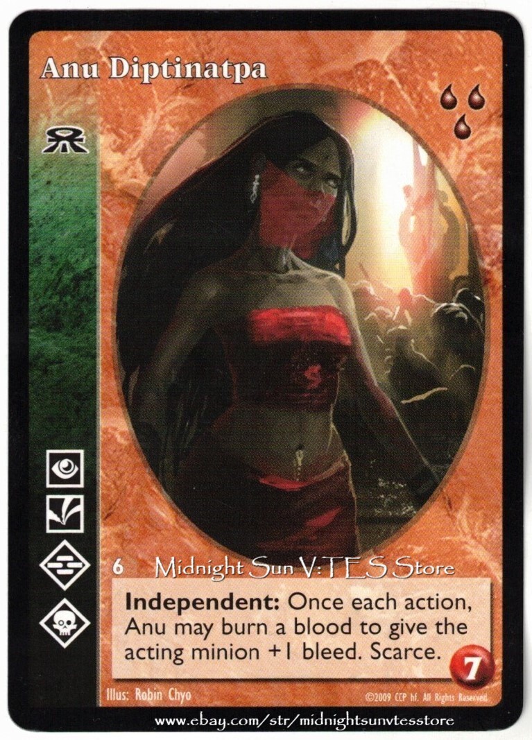 Anu Diptinatpa Nagaraja Heirs to the Blood V:TES VTES Vampire CCG | eBay