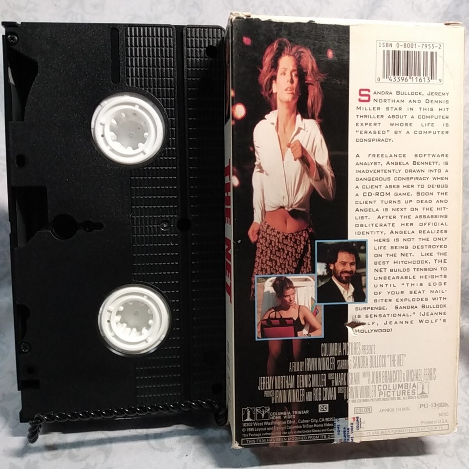 The Net 1995 VHS Sandra Bullock 43396116139| eBay