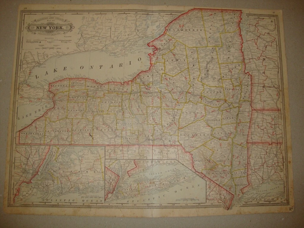 New York State Map Large