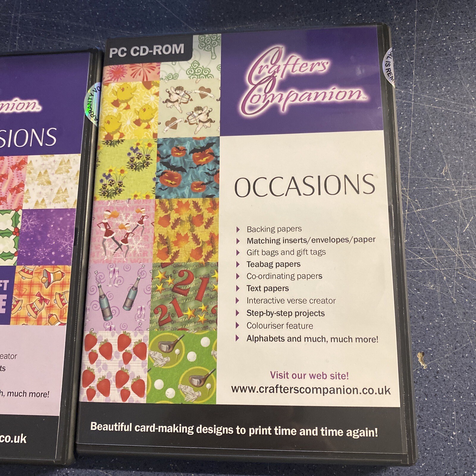 Crafters Companion OCCASIONS Special Edition 3-CD Rom Box Set Festive ...