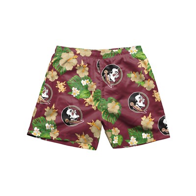 FSU Florida State University Swim Trunks Floral Swim Shorts Size L-XL🔥 ...
