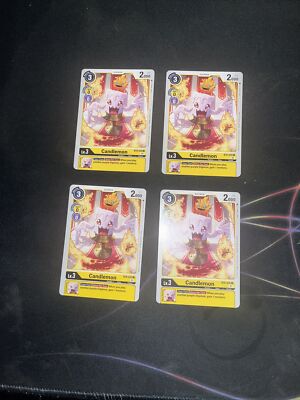 x4 Candlemon BT8-035 C Playset Digimon TCG New Awakening NM/M!! | eBay