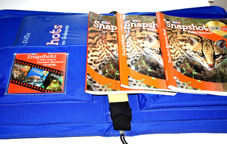 SRA LAB Science Snapshots Video Complete Kit Level A Books/DVD's/CD ...