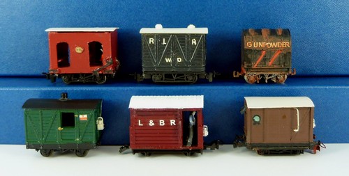 6 X HOe / OO9 NARROW GAUGE KIT BUILT & SCRATCH BUILT WAGONS & VANS INC ...