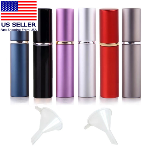 6Pcs 6Ml Portable Mini Refillable Perfume Scent Aftershave Atomizer ...