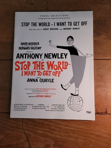 Vocal Selections Stop the World I Want to Get Off New Music Book (654 ...