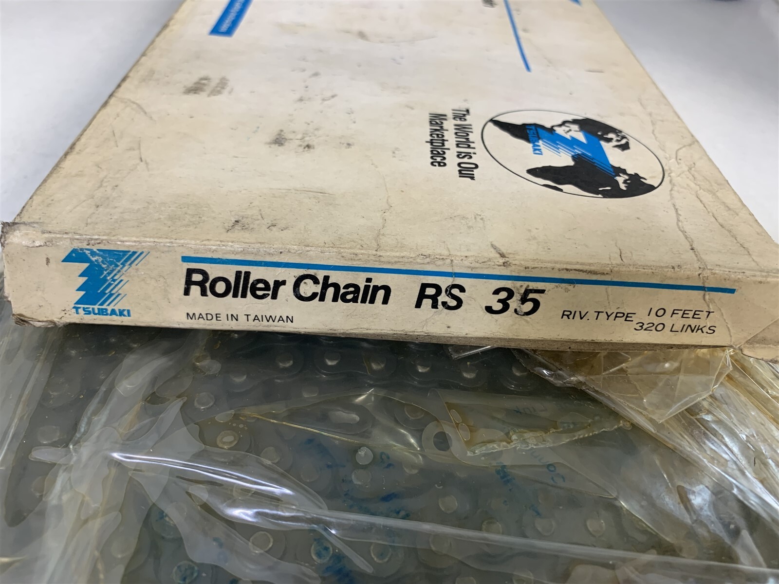 NOS Tsubaki Roller Chain RS35 320 Links 10 Feet RIV. Type T8-4 | eBay