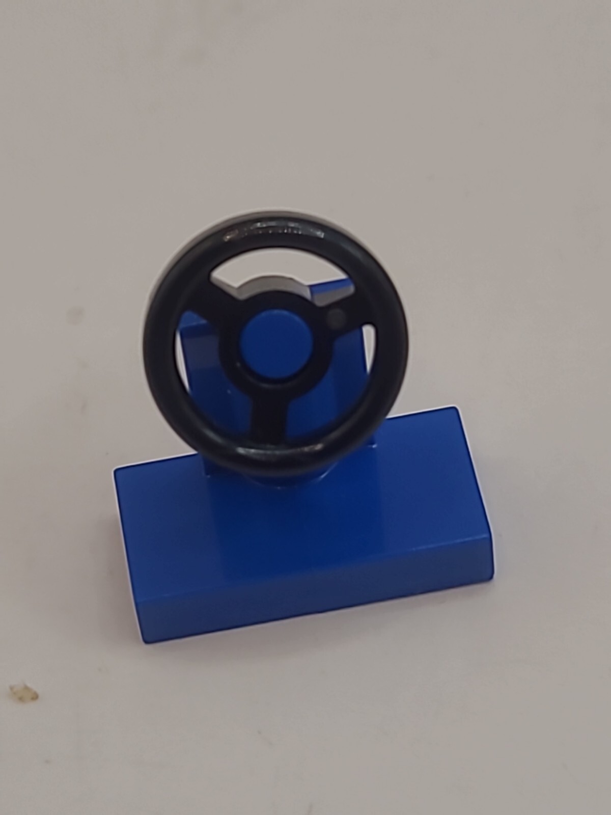 LEGO 3829c01 Blue Vehicle, Steering Stand 1 x 2 with Black Steering ...