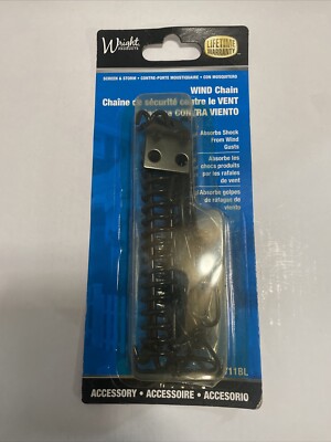 Wright Galvanized Black Steel Spring & Chain Door Retainer 1 pk | eBay