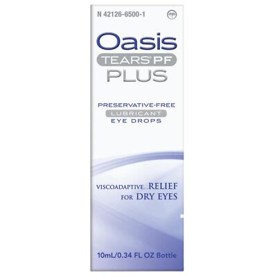 Oasis TEARS PLUS PF Preservative-free Lubricating Eye Drops 10 ml | eBay