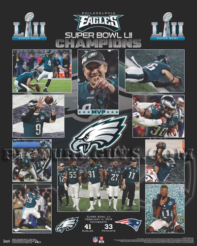 Philadelphia Eagles Super Bowl 52 Championship Picture Plaque | eBay