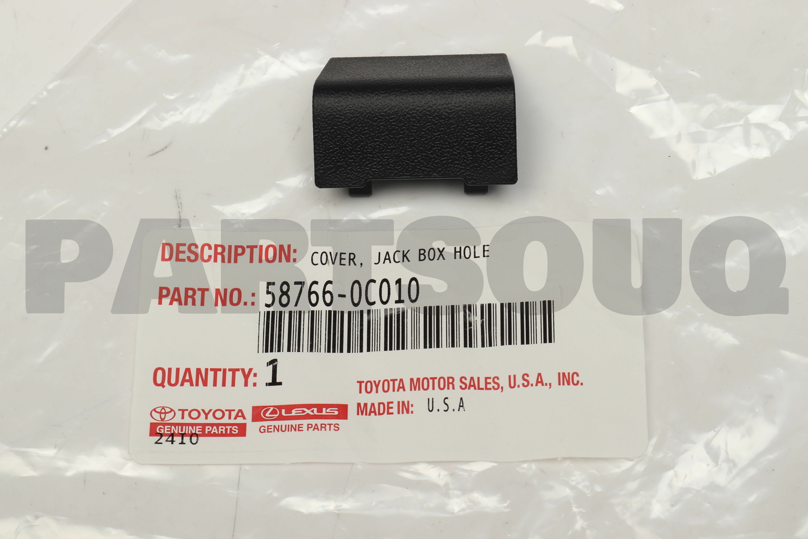 587660C010 Genuine Toyota COVER, JACK BOX HOLE 58766-0C010 | eBay