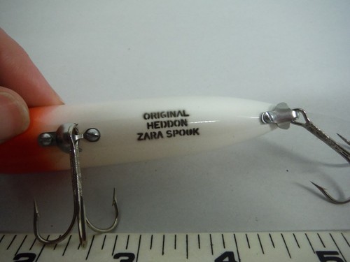 2 lures 4.5" original Heddon Zara Spook, 2 hooks | eBay