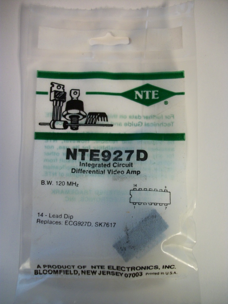 NTE Electronics - NTE927 NTE927D NTE928M NTE931 NTE938M NTE941D NTE941M ...
