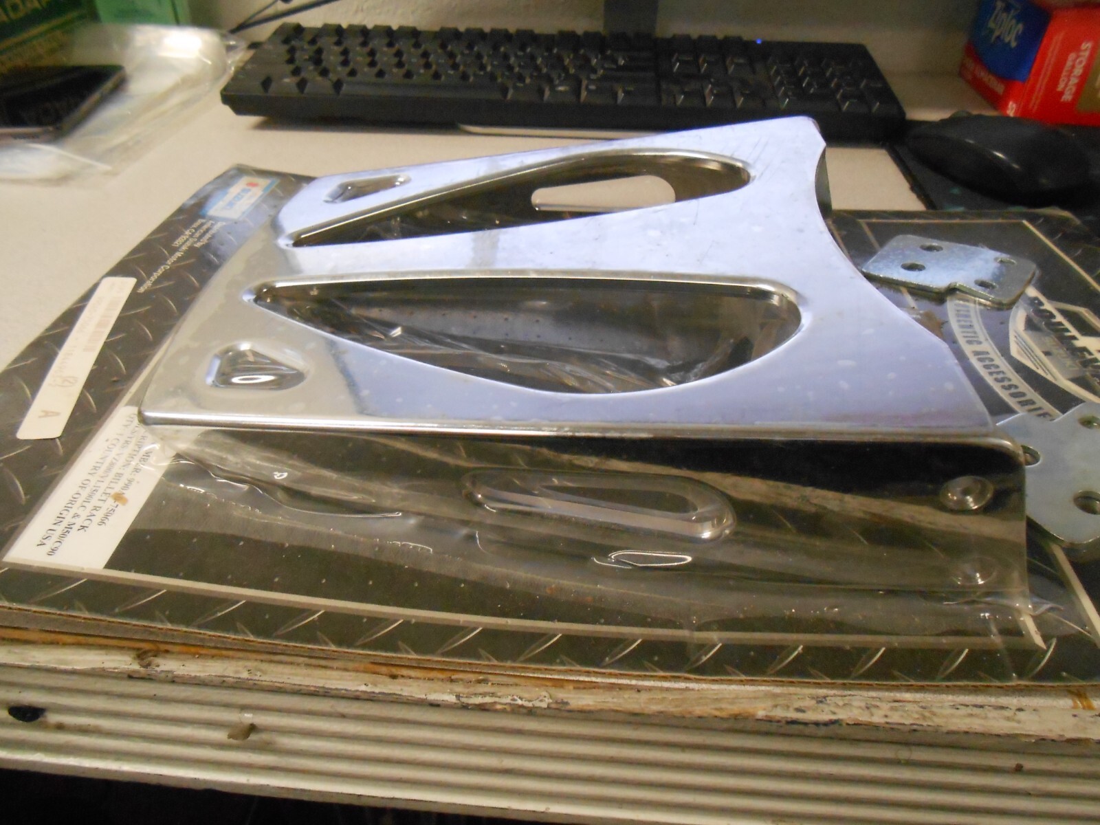 NOS Suzuki OEM Chrome Rear Billet Rack VZ800 VL1500 M50 C90 990A0-75066 ...