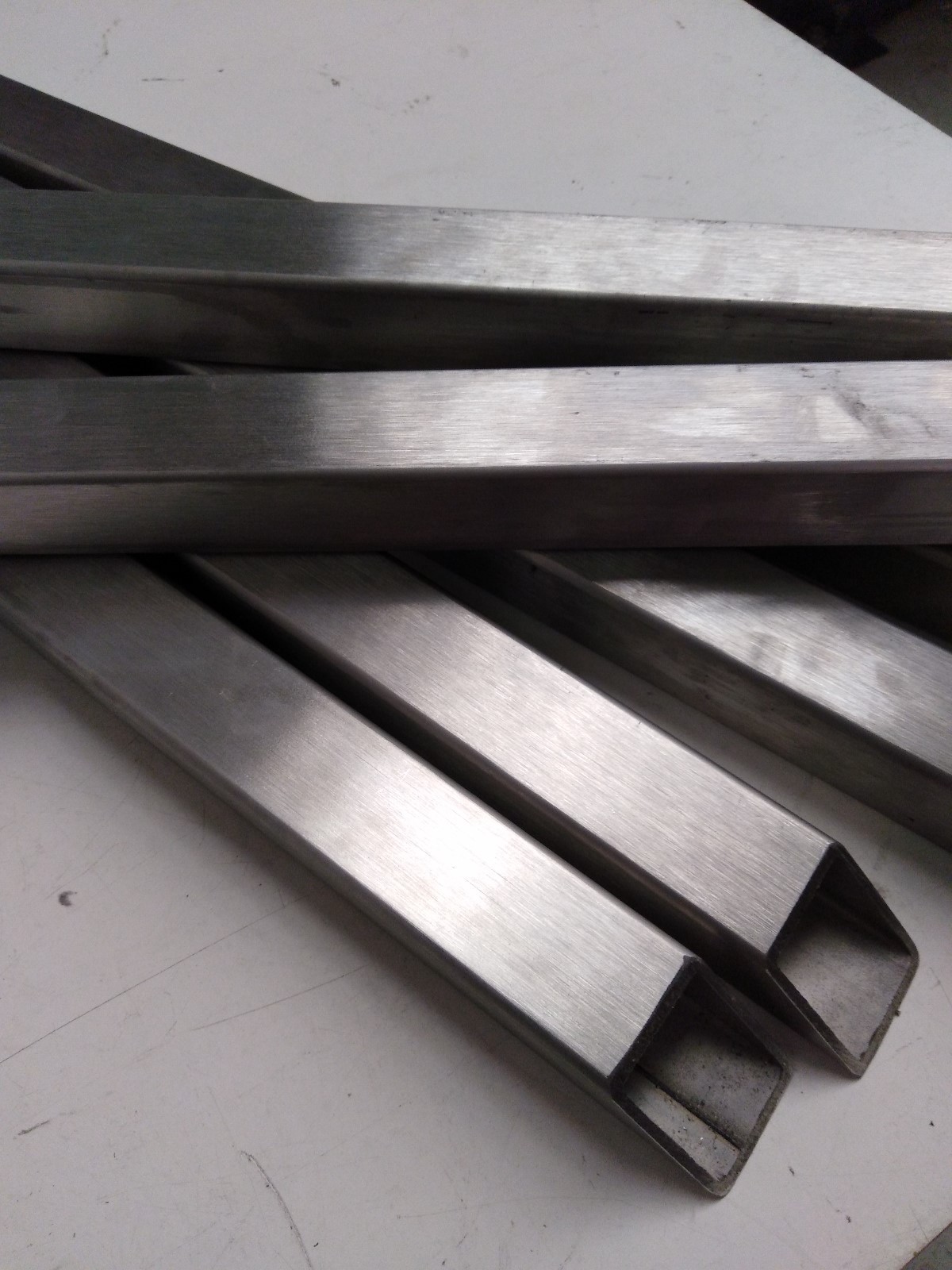 stainless steel dull polished box section 304 - 40mmx40mm 1.5mm wall ...