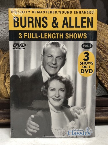 Burns & Allen DVD 3 Full Length Shows Video Television Classics | eBay