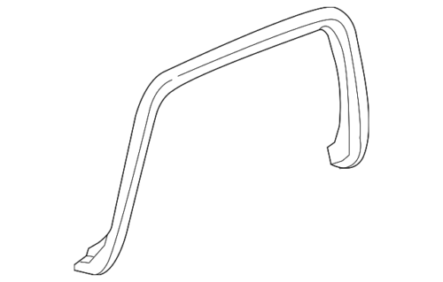 GMC GM OEM Sierra 1500 Bed-Wheel Fender Flare Arch Opening Molding Left ...