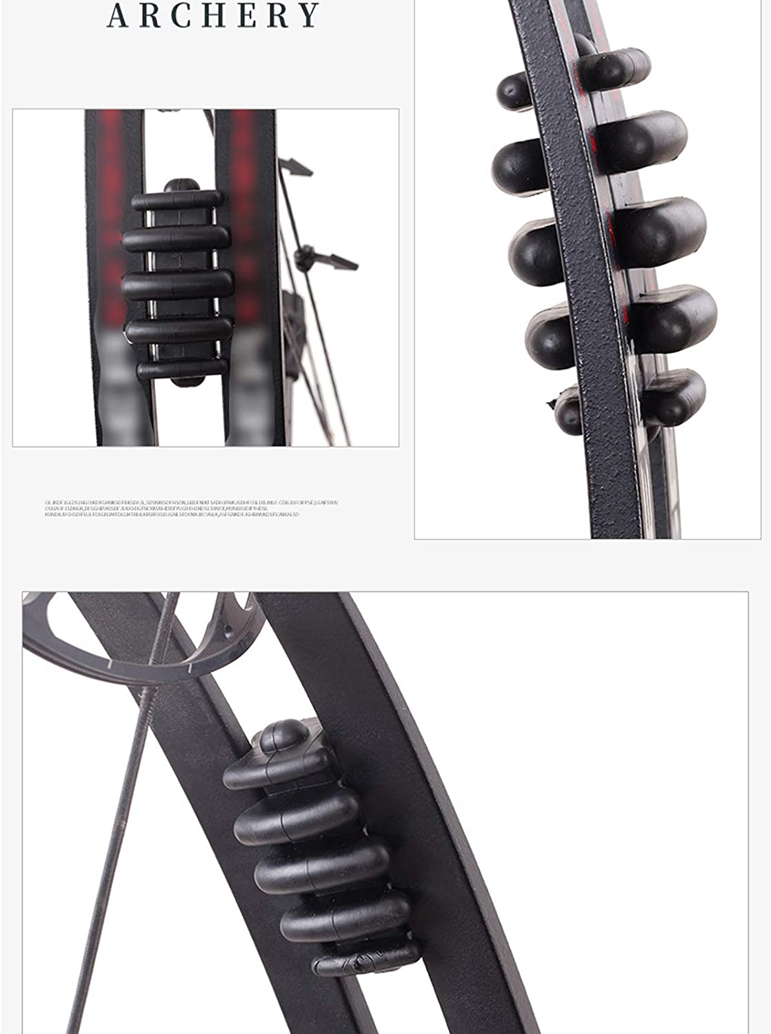 2 Pcs Compound Bow Limb Dampeners Archery Bow Stabilizer Silencers ...