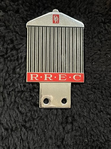 Rolls-Royce Bentley RREC RROC Chrome Enamel Badge Butler Birmingham UK ...