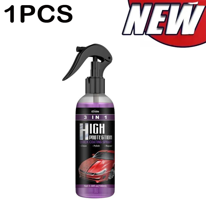 3× Quick Hydrophobic 3 in 1 High Protection Car Coat Ceramic Coating ...
