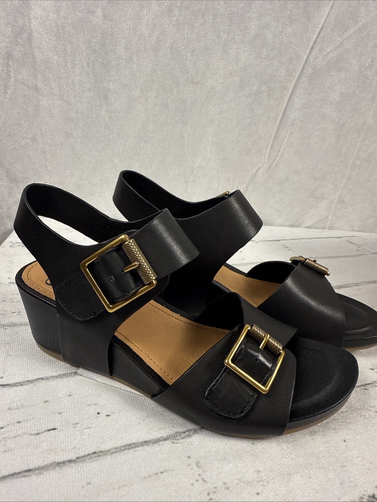 Sofft Eurosoft Vaya Women's Leather Sandal Size 6 New Black | eBay
