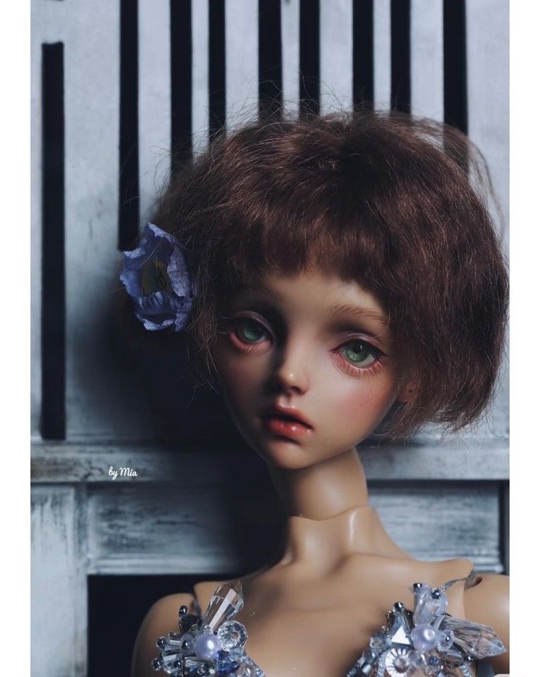 Nude 1/4 BJD MSD Resin Ball-Jointed Doll Tan Skin Girl Doll Free Style ...